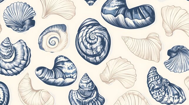 Sea Shell Repeat Pattern Images – Browse 72,969 Stock Photos, Vectors ...