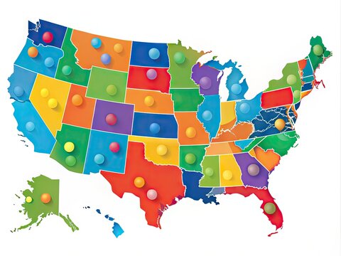 Usa Map With Capitals And Abbreviations