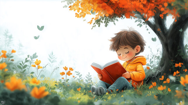Reading Books Wallpaper