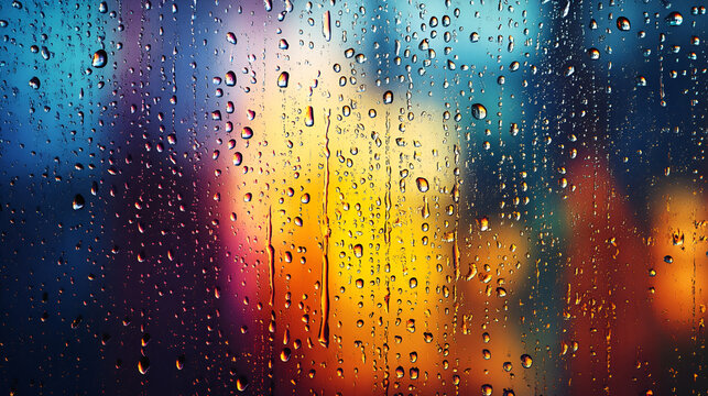 Colorful Raindrops Backgrounds