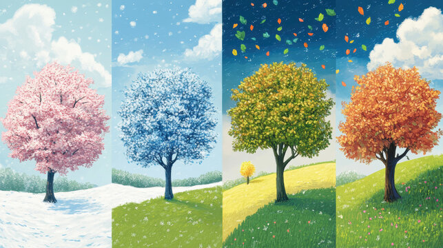 Imágenes de "Four Seasons": descubre bancos de fotos, ilustraciones ...