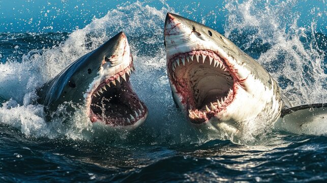 Great White Shark Jaws Open
