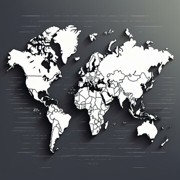 World Map Grayscale Images – Browse 12,838 Stock Photos, Vectors, and ...