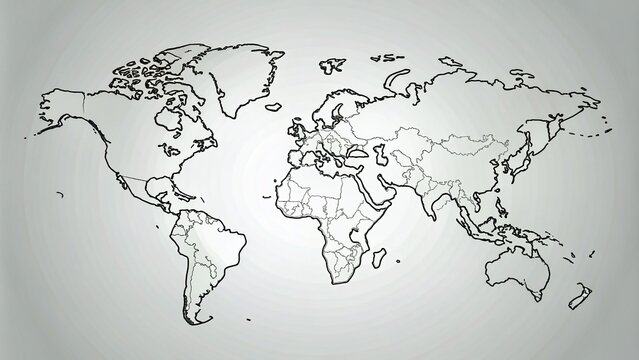 World Map Grayscale Images – Browse 12,947 Stock Photos, Vectors, and ...