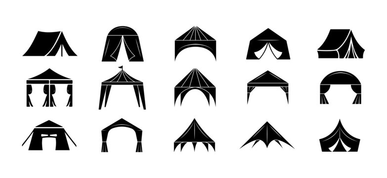 tent vector top view