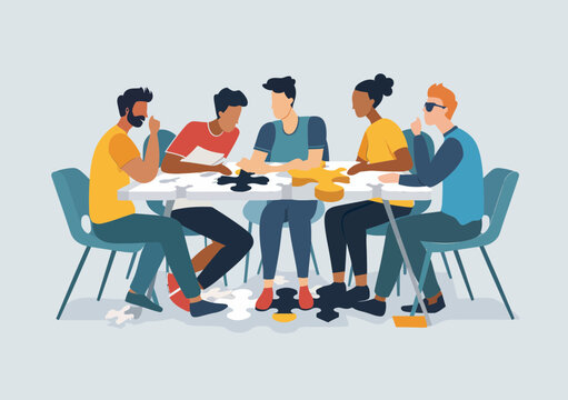 "Teamwork Vector" Images – Browse 621 Stock Photos, Vectors, and Video ...