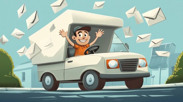 Delivery Driver Cartoon Images – Browse 19,327 Stock Photos, Vectors ...