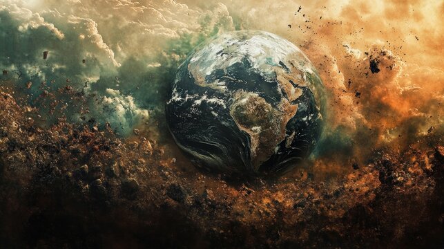 Earth Destruction Image Earth Destroy Stock Photos, Images And