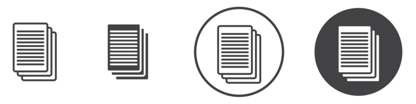 Stack Of Documents Icon Images – Browse 56,786 Stock Photos, Vectors ...