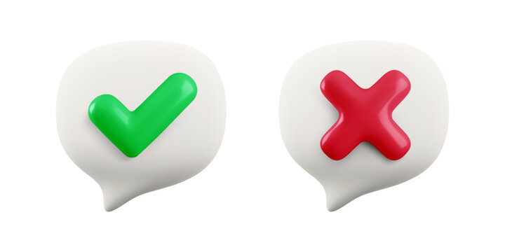 Red X Mark Green Check Checkmark And X Images – Browse 25,634 Stock