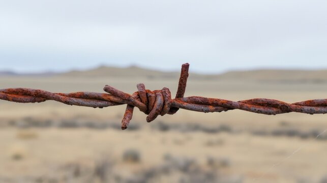 Rusty barbed wire store