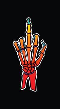 Skeleton Middle Finger Images – Browse 1,147 Stock Photos, Vectors, and ...