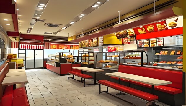 Fast Food Restaurant Interior Images – Browse 15,389 Stock Photos ...