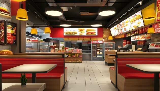 Fast Food Restaurant Interior Images – Browse 15,389 Stock Photos ...