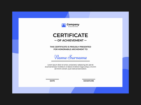 Certificate Design Template Sertifikat Images – Browse 647 Stock Photos ...