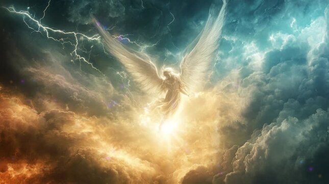 angels moving background