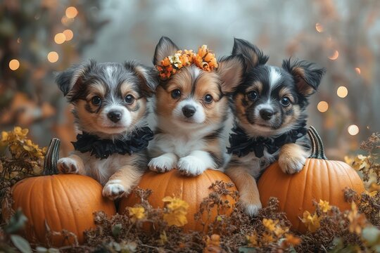 Puppies And Pumpkins Images – Browse 22,487 Stock Photos, Vectors, and Video | Adobe Stock