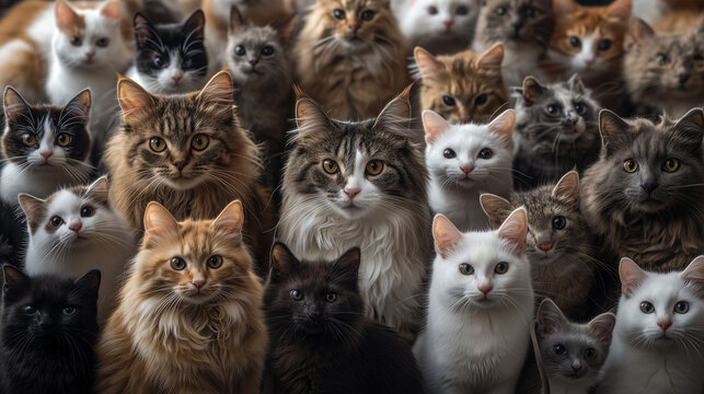 "Group Of Cats" Images – Browse 2,051 Stock Photos, Vectors, and Video ...