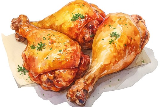 Cooked Chicken Drawing