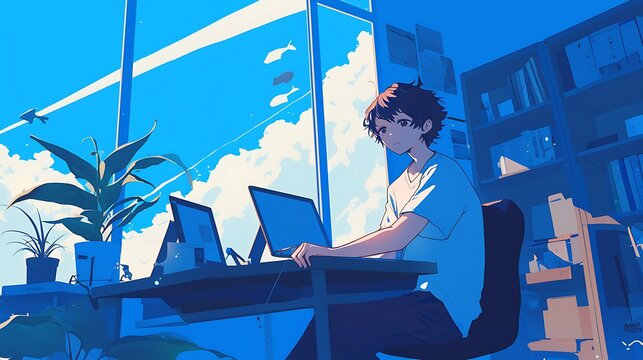 Minimalist Wallpaper Anime Images – Browse 4,879 Stock Photos, Vectors ...