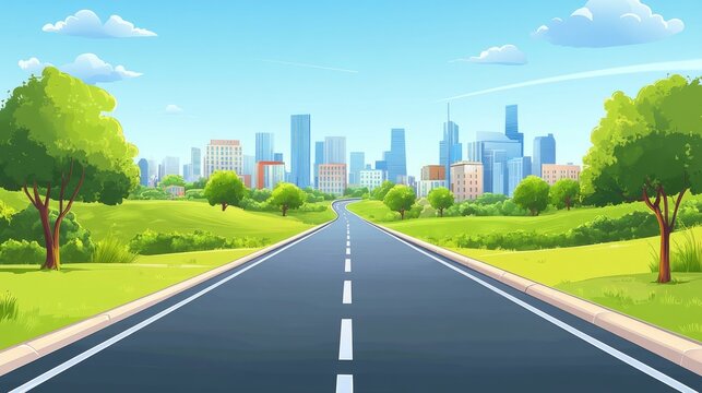 Cartoon Road Background Images – Browse 284,855 Stock Photos, Vectors ...