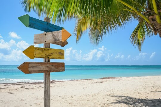 Beach Directional Sign Images – Browse 4,350 Stock Photos, Vectors, and ...