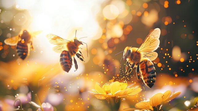 Spring Bee Wallpapers 02 BIN361 / GBSHOP_02 BEES MAGNETIC NOTEPAD