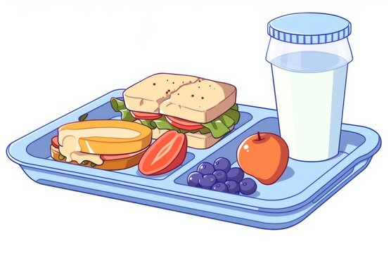 School Lunch Tray Clipart