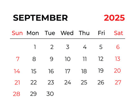 "September Calendar" Images – Browse 2,652 Stock Photos, Vectors, and ...