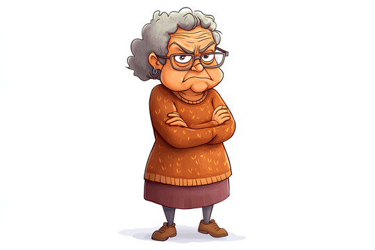 Funny Old Lady Cartoons