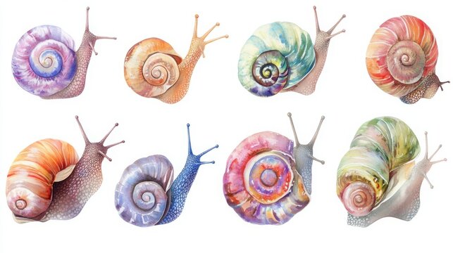 Colorful Snails