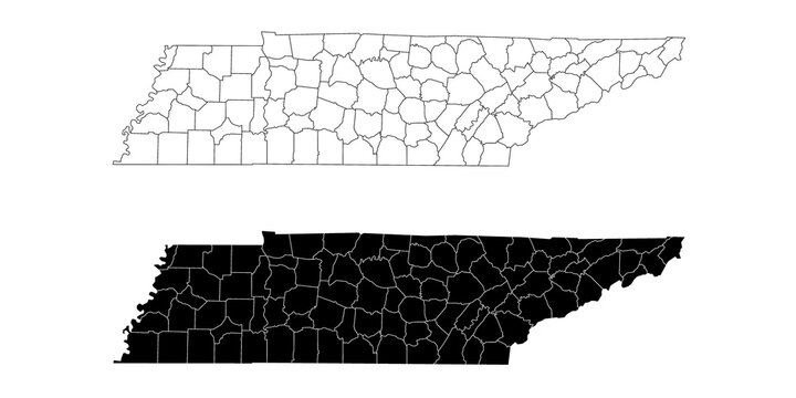 Tennessee State Map Coloring Page