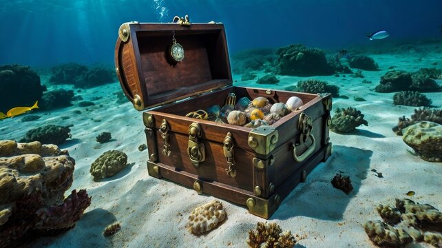 Real Underwater Treasure Chests