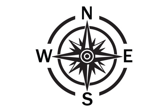 Simple Compass Clip Art