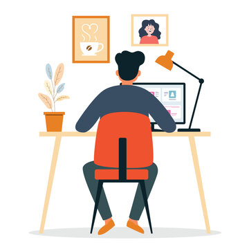 Work From Home Clip Art Images – Browse 3,201 Stock Photos, Vectors ...