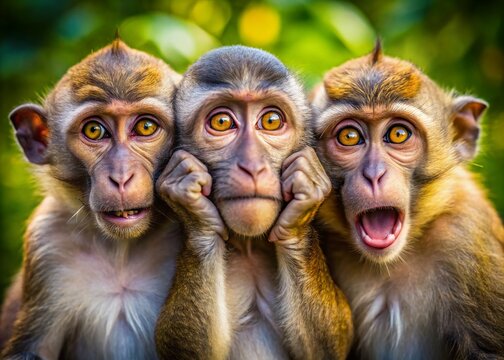 Three Monkeys Bilder Stock Fotos Videos. Adobe Stock