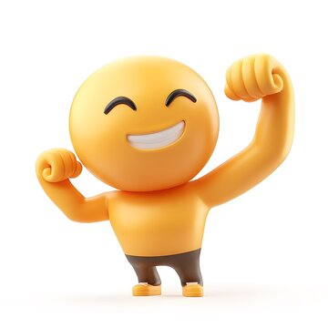 Flexing Emoji Muscle Strong Flexed Bicep Feats Of Strength Swole Emoji