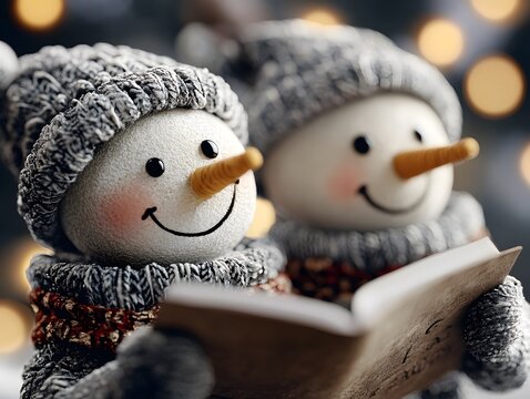 Snowman Reading Book Images – Browse 819 Stock Photos, Vectors, and ...
