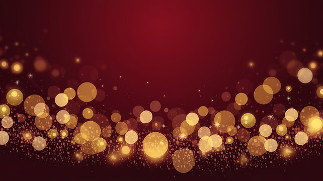 Free Abstract Red And Gold Bokeh Background Vector Red Bokeh