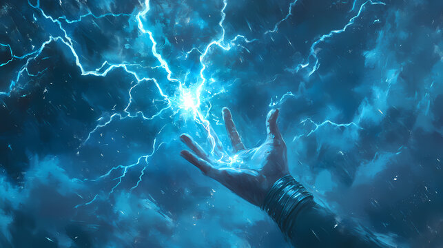Zeus Lightning Hand Images – Browse 883 Stock Photos, Vectors, and ...