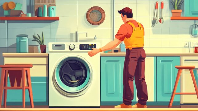 Cartoon Washing Machine Images – Browse 21,578 Stock Photos, Vectors ...