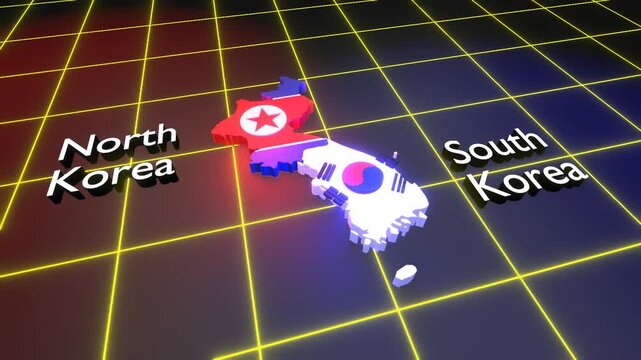 North South Korea Map Images – Browse 9,858 Stock Photos, Vectors, and ...
