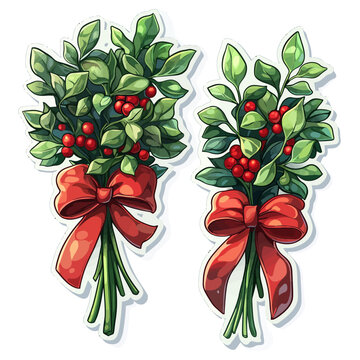 "Mistletoe Vector" Images – Browse 322 Stock Photos, Vectors, and Video ...