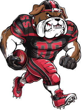 Bulldog Football Clipart