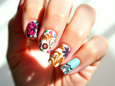 Nail Art Design 253 825 Adobe Stock