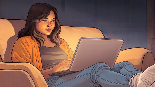 Work From Home Night Images – Browse 132,955 Stock Photos, Vectors, and ...