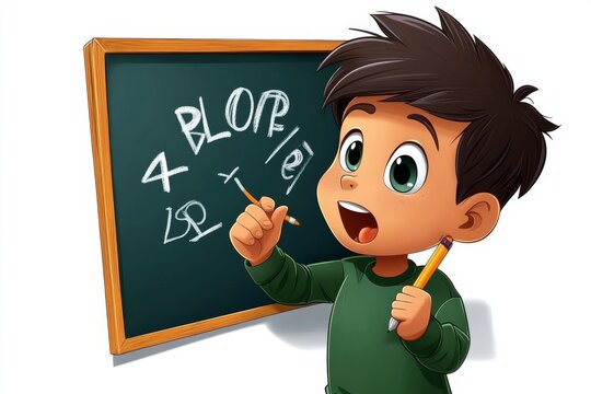 Kid Writing White Background Images – Browse 96,685 Stock Photos ...