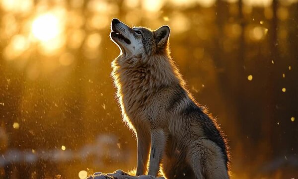 Howling Wolf Wallpaper Hd