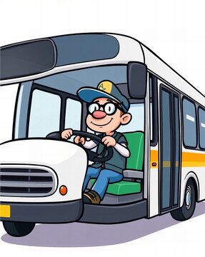 Bus Driver Cartoon Images – Browse 7,566 Stock Photos, Vectors, and ...
