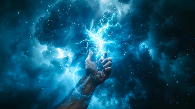 Zeus Lightning Hand Images – Browse 883 Stock Photos, Vectors, and ...